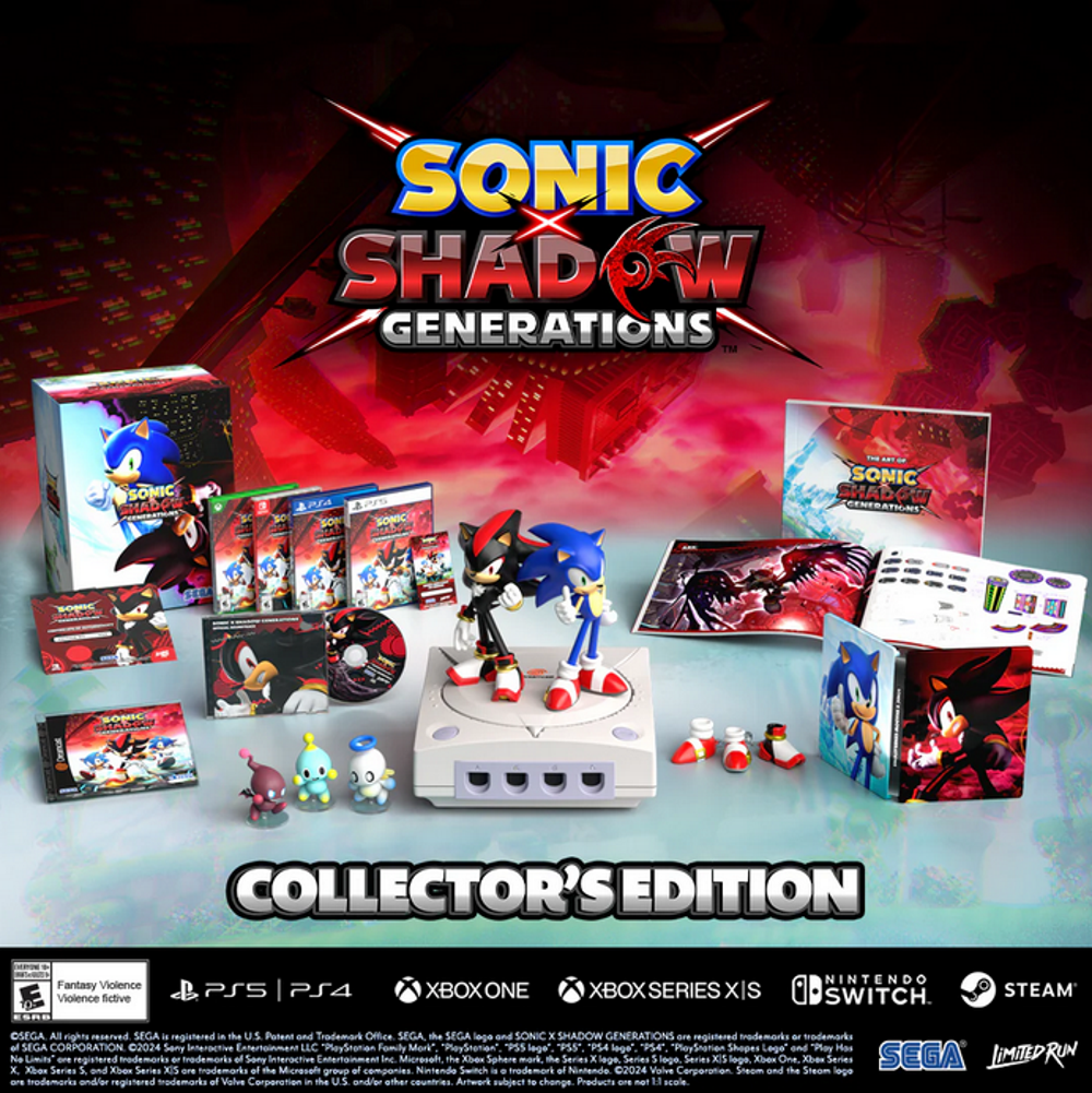 SONIC X SHADOW GENERATIONS Collector's Edition PlayStation 4 Lrg ...